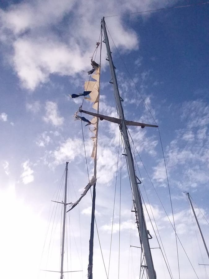 Tattered sails stock image. Image of hurricane, sails - 123638209