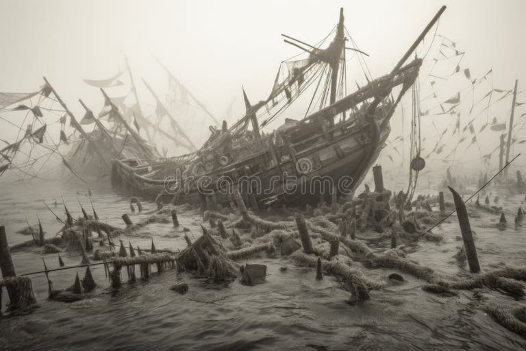 Tattered Sails Stock Illustrations – 230 Tattered Sails Stock ...