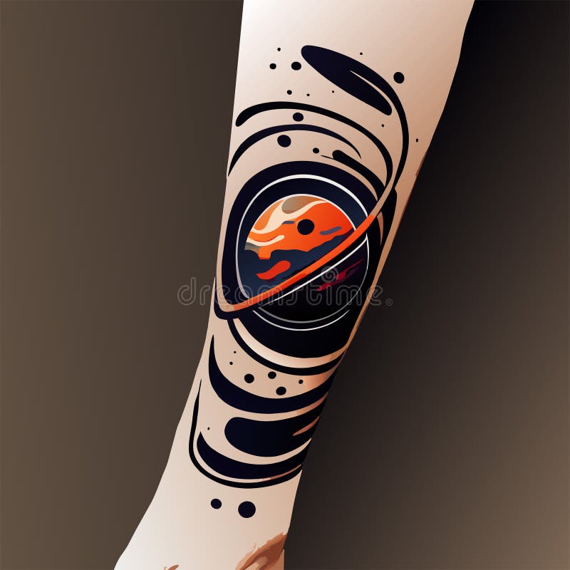 Tattoo on the Arm. Tattoo Art. Vector Illustration Stock Vector ... Tattoo on the Arm. Tattoo Art. Vector Illustration Stock Vector ...