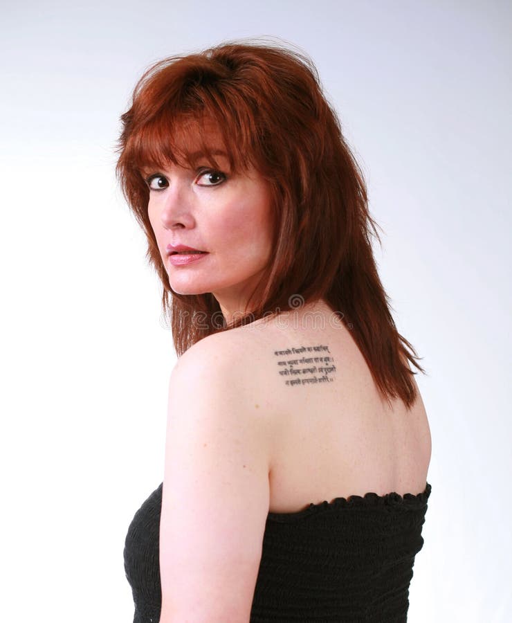 Tattoo Chick stock photo. Image of girl, aged, people - 5032044