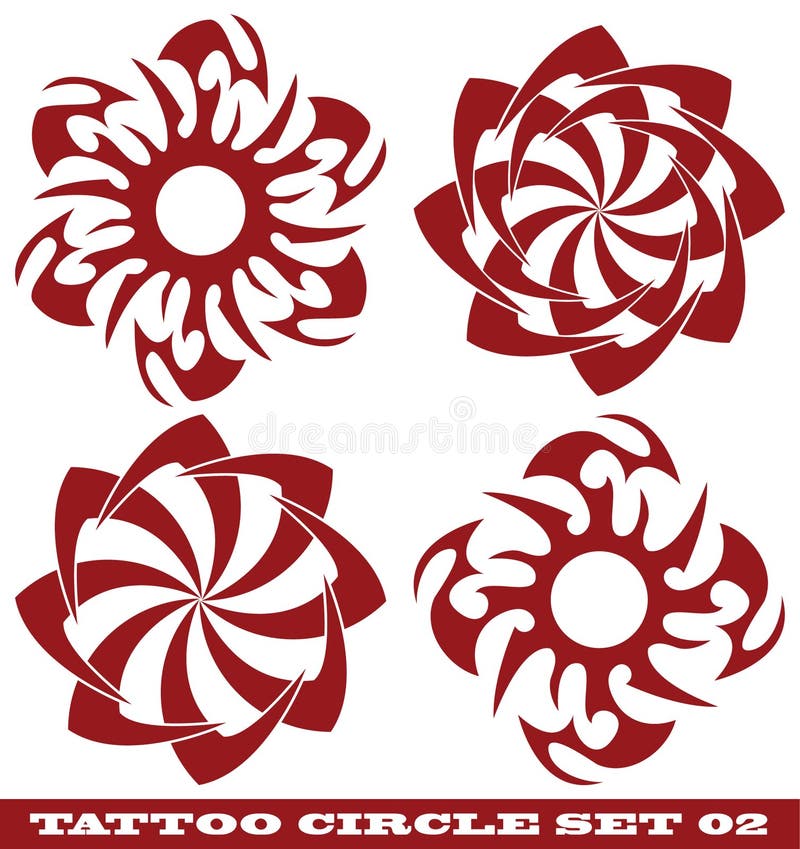 Tattoo circle stock vector. Illustration of halftone - 12154287