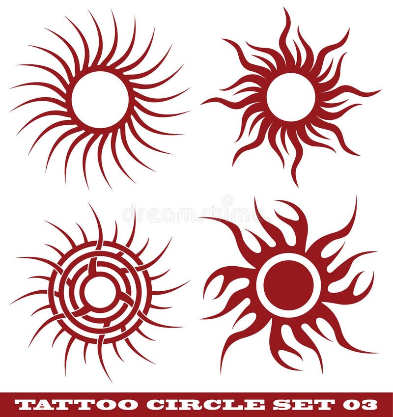 Tattoo circle stock vector. Illustration of halftone - 12154287