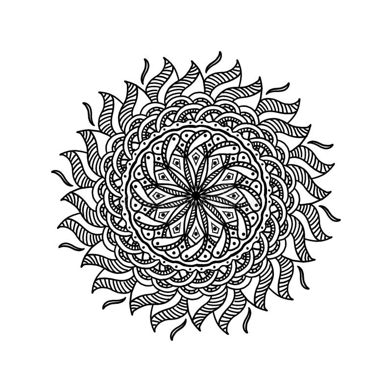 Tattoo Design, Asian Art of the Sun Stock Illustration - Illustration ...