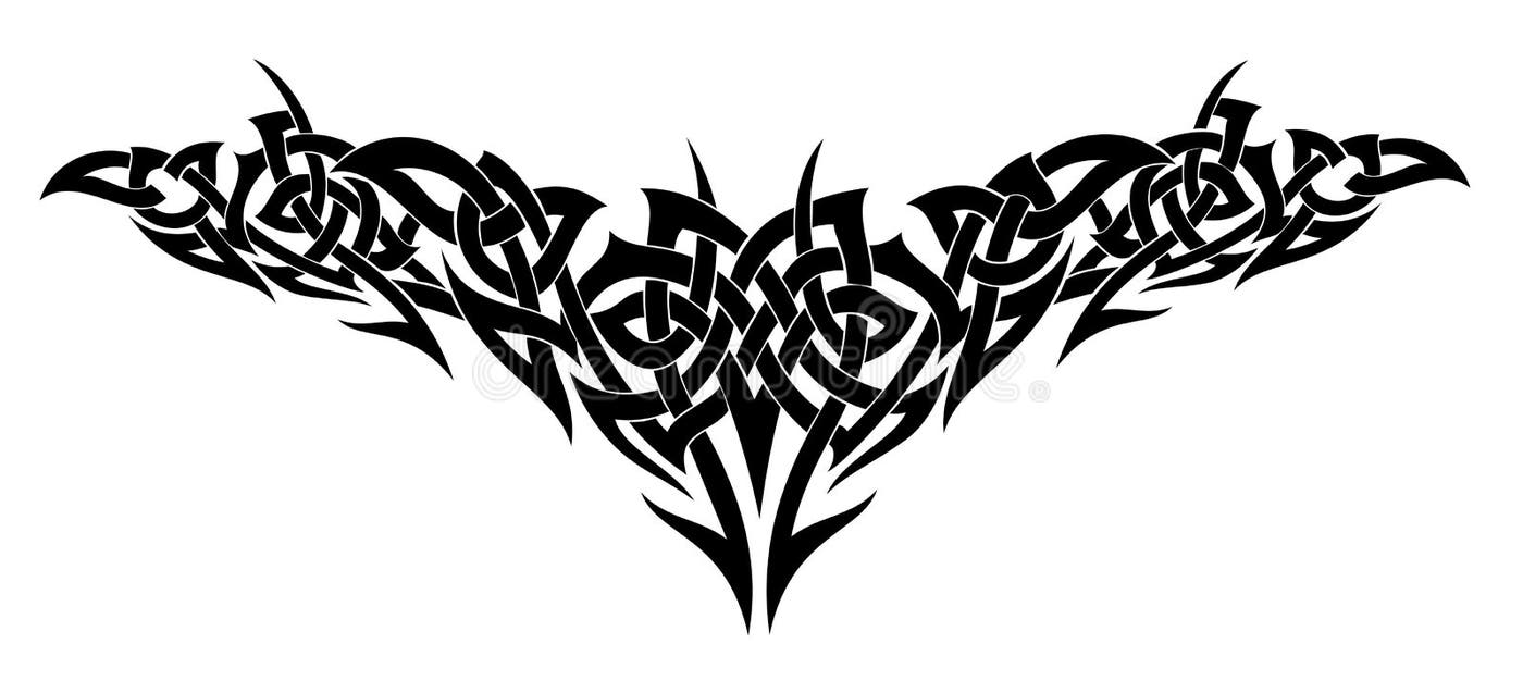 Tribal Back Tattoo Stock Illustrations – 848 Tribal Back Tattoo Stock ...