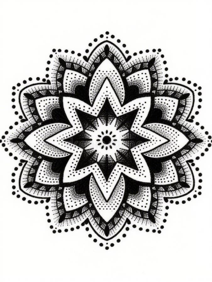 Mandala flash stock illustration. Illustration of symmetry - 391658817