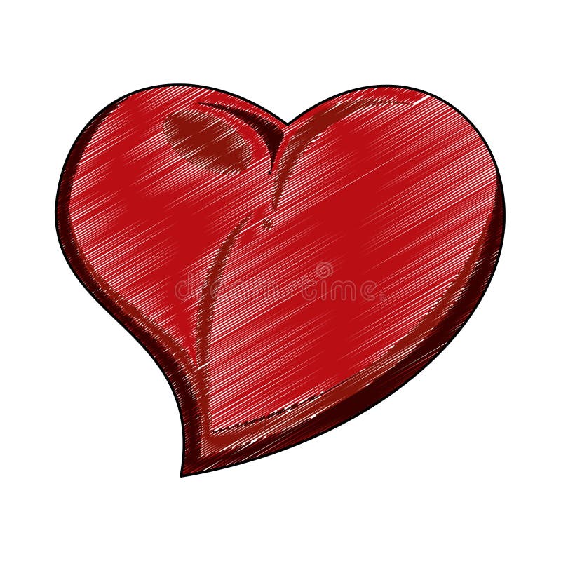 Tattoo Heart Drawing Scribble Stock Vector - Illustration of culture ...