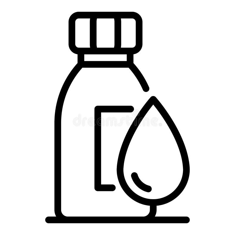Tattoo Ink Bottle Icon Color Outline Vector Stock Vector - Illustration ...