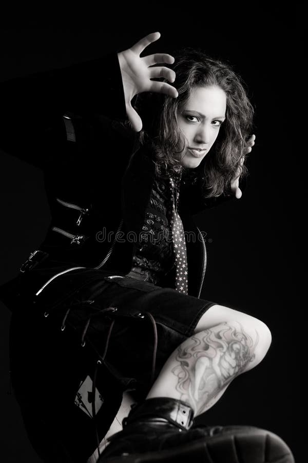 Tattoo kick stock image. Image of portrait, long, adult - 5336231