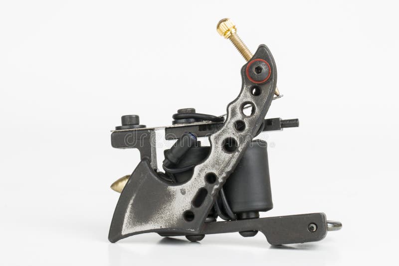 Tattoo machine ( gun ). stock photo. Image of metal, coils - 43239302