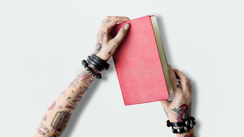 Tattoo Notebook Document Idea Write Organizer Concept Stock Photo ...