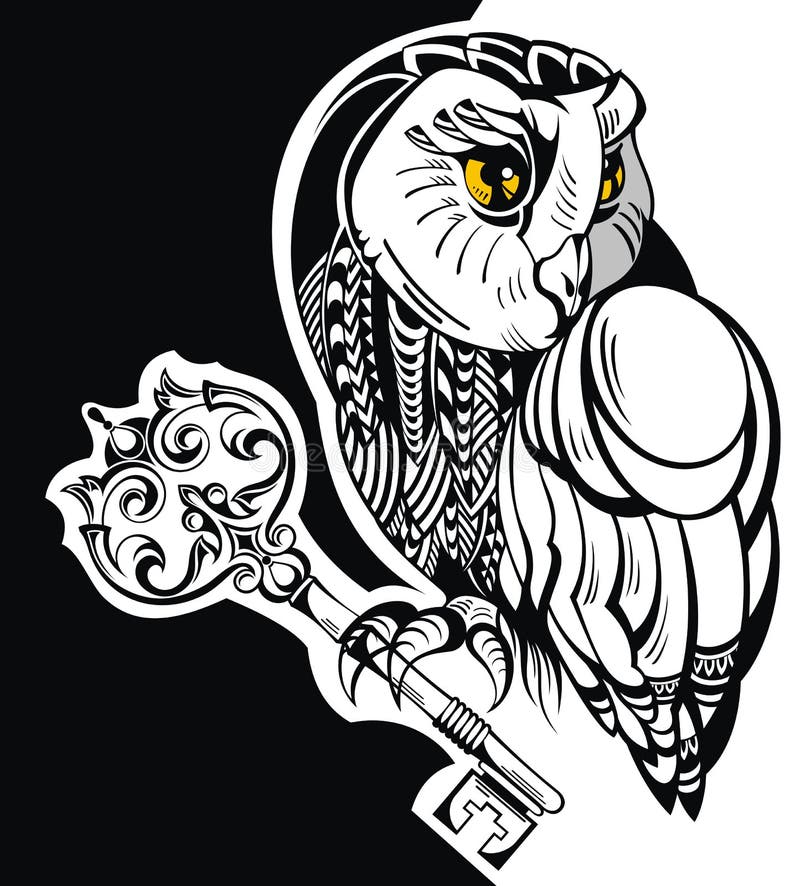 Owl With Lock And Key Tattoo Meaning at Carlo Simmons blog