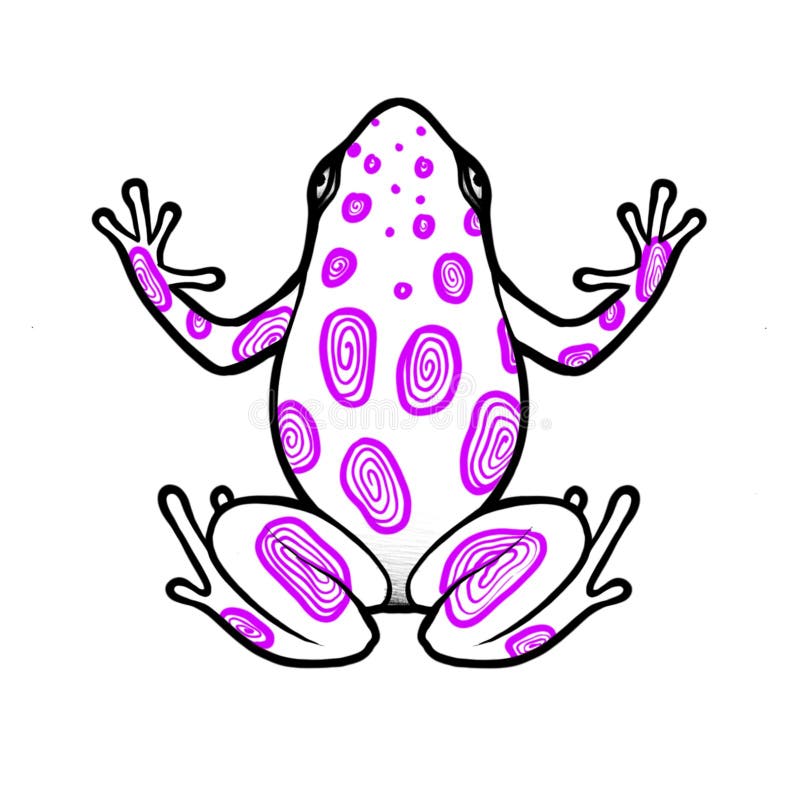 Purple Frog Clipart