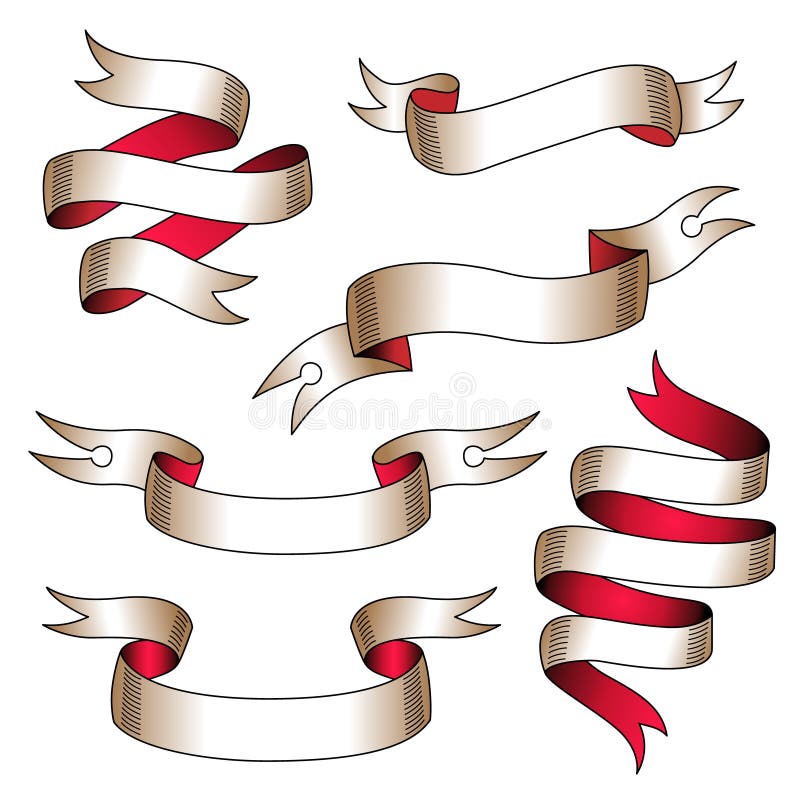 Tattoo ribbons stock vector. Illustration of salon, ribbon - 70960153