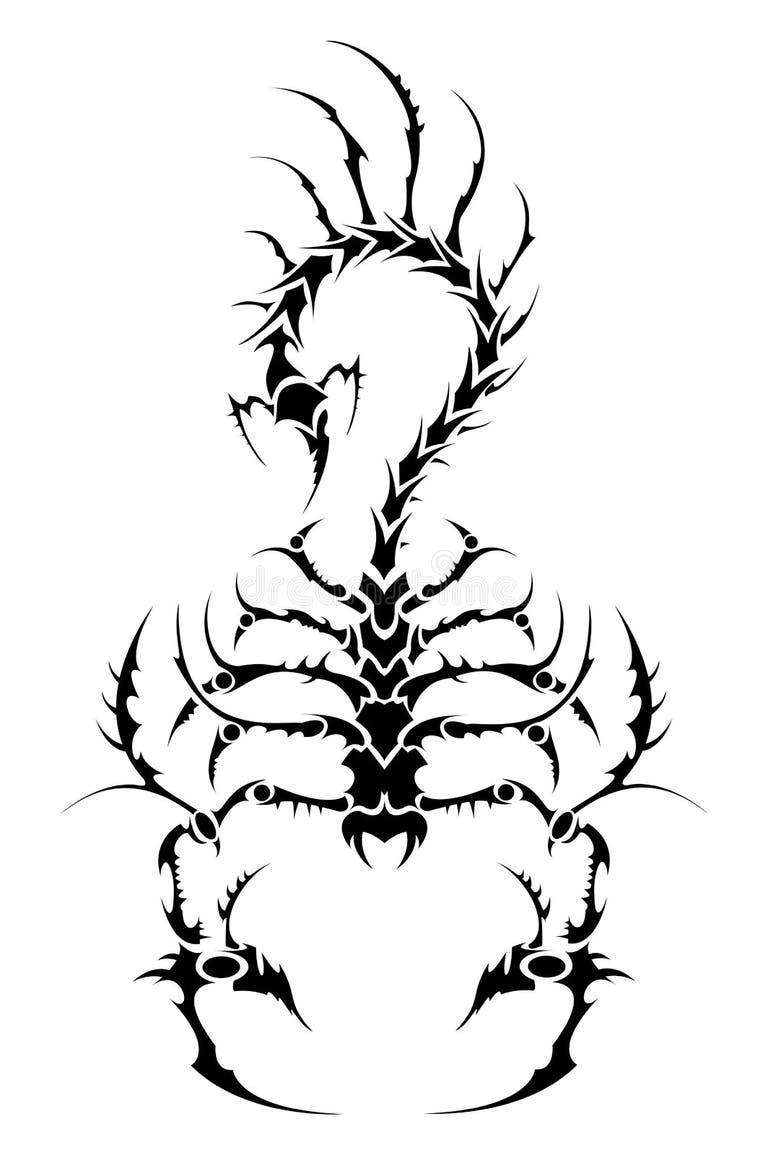 Stylized Scorpion Graphic Stock Illustrations – 824 Stylized Scorpion ...