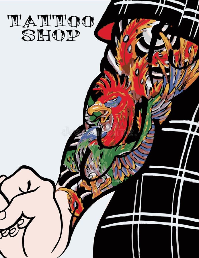 Tattoo Shop Banner Commercial Stock Vector - Illustration of banner ...