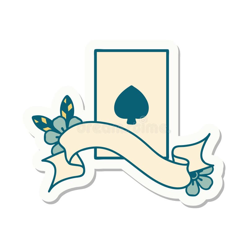 Set of Spades Tattoo Set Isolated Stock Vector - Illustration of sound ...
