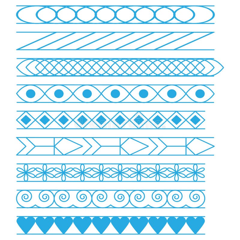 Tattoo, Sticker, Borders, Vector. Stock Vector - Illustration of ...