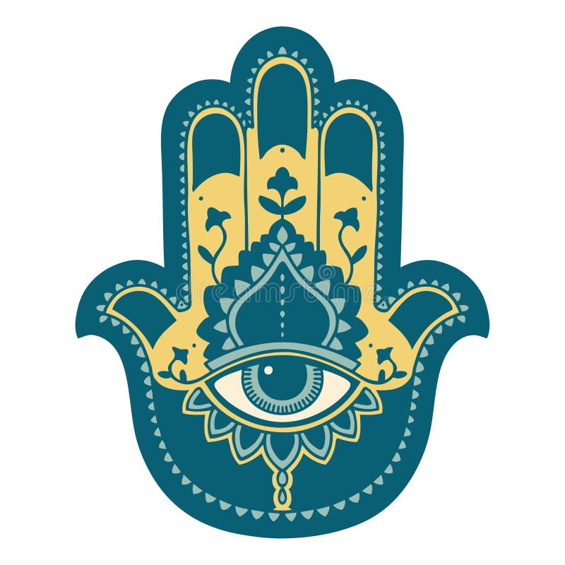 Tattoo Style Icon of a Hamza Stock Vector - Illustration of vintage ...