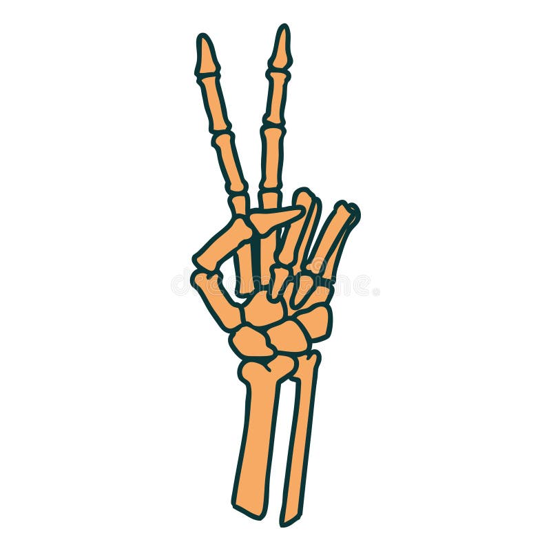 Skeleton Peace Sign Stock Illustrations – 274 Skeleton Peace Sign Stock ...
