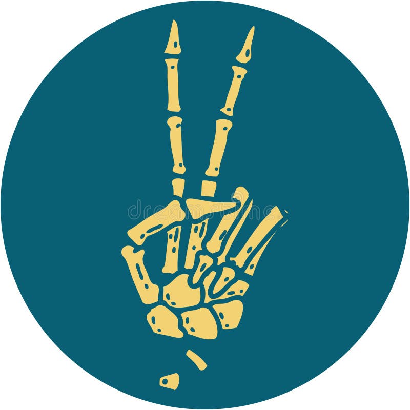 Skeleton Peace Sign Stock Illustrations – 274 Skeleton Peace Sign Stock ...