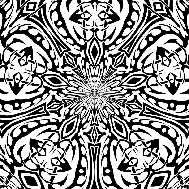 Tattoo in Tribal Style Vector Stock Vector - Illustration of fashion ...