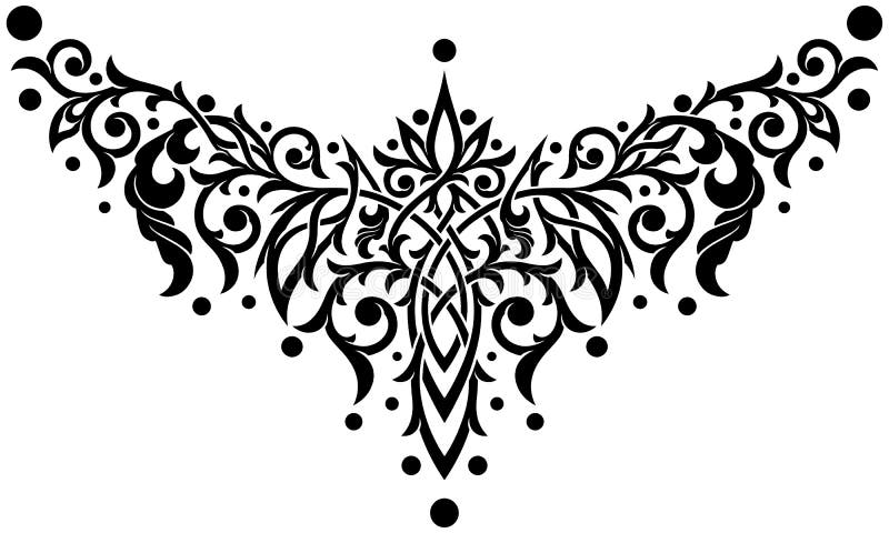 Stylized Victorian Gothic Design Stock Vector - Illustration of elegant ...
