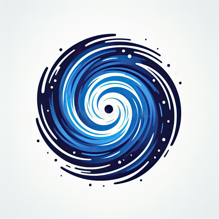 Tattoo Vortex Emitting Galactic Motion Stock Illustration ...