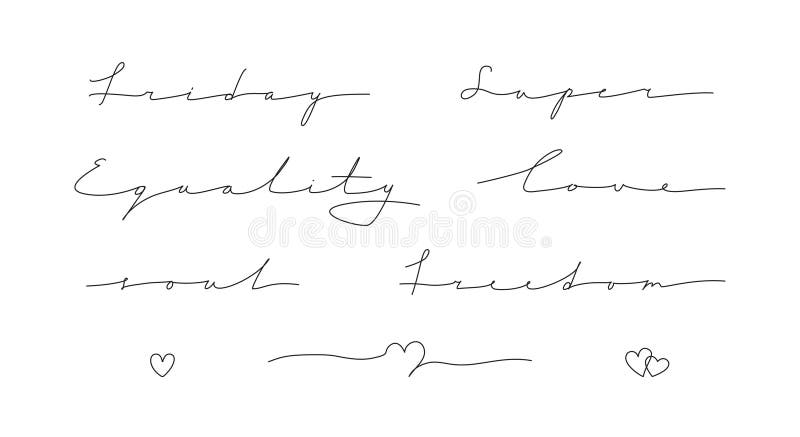 Continuous Line Words Stock Illustrations – 96 Continuous Line Words ...