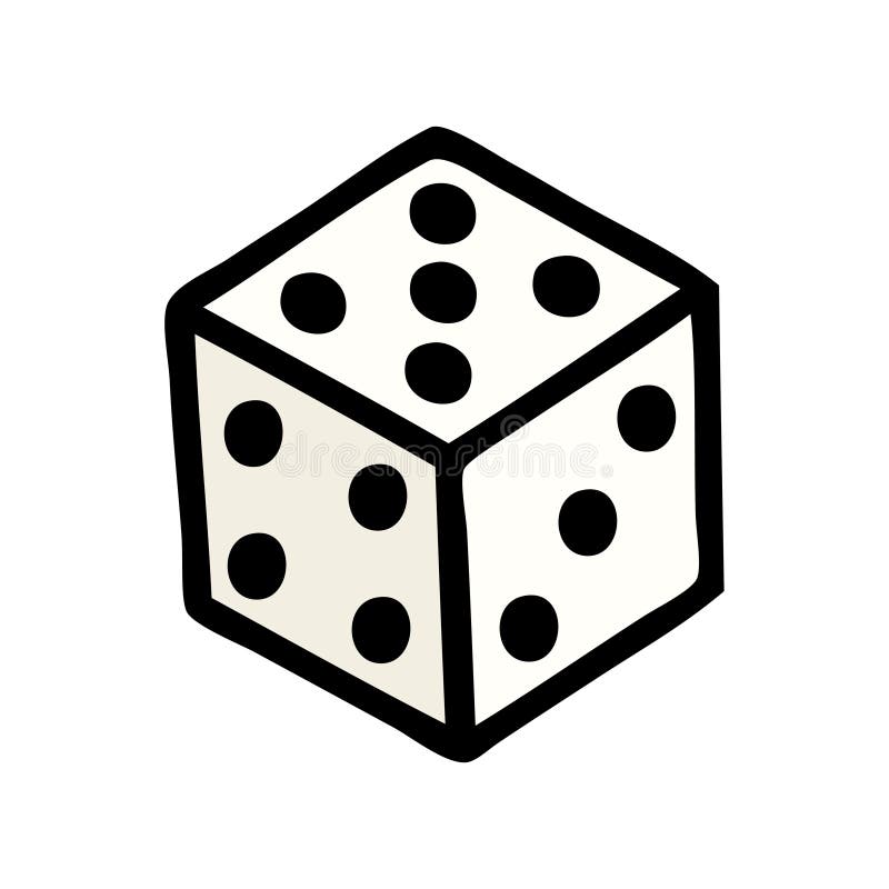 Tatuagem Tradicional De Um Dado Ilustração do Vetor - Ilustração de ...