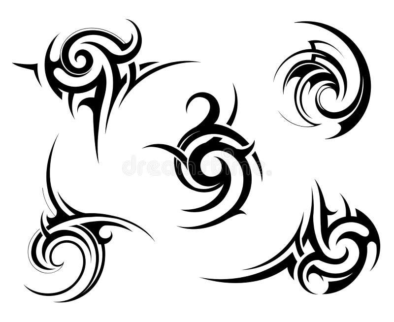 Tatuaggi tribali illustrazione vettoriale. Illustrazione di artistico ...