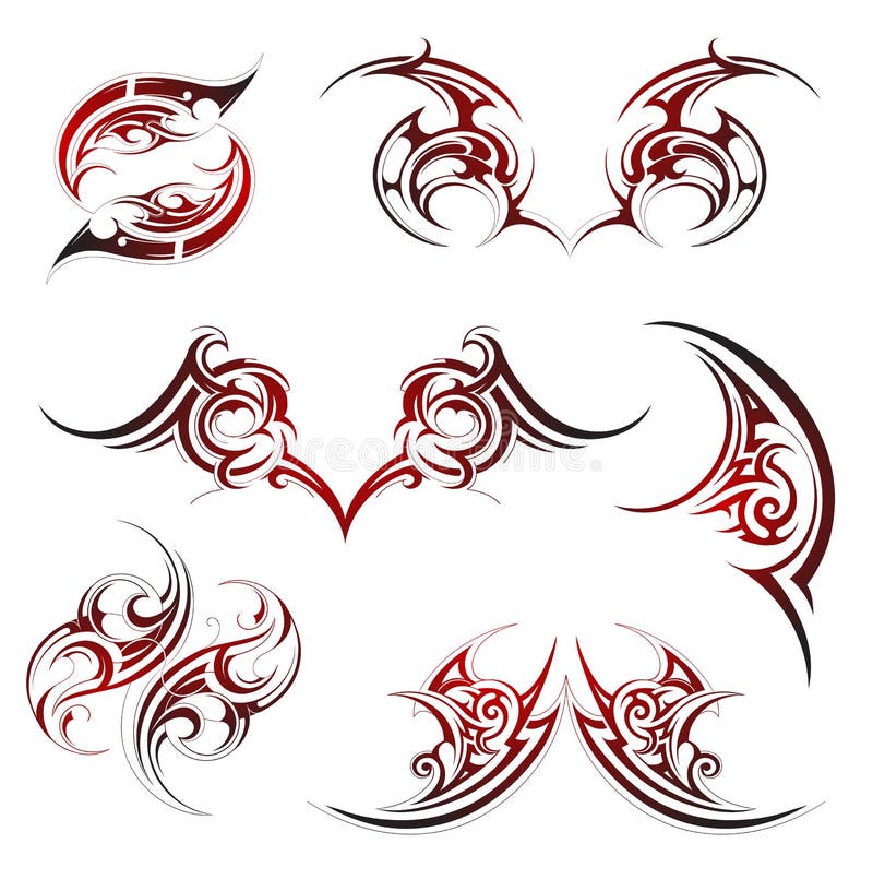 Elemento Di Disegno Della Fiamma Del Fuoco Illustrazione Vettoriale ...