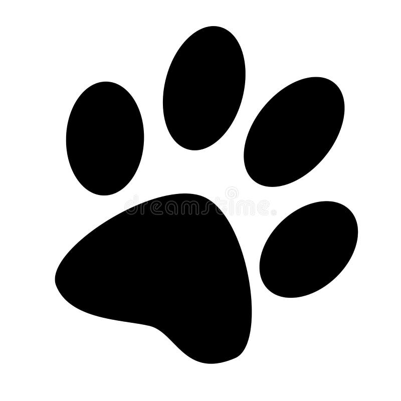 Tatze stock abbildung. Illustration von hunde, hintergrund - 7063257