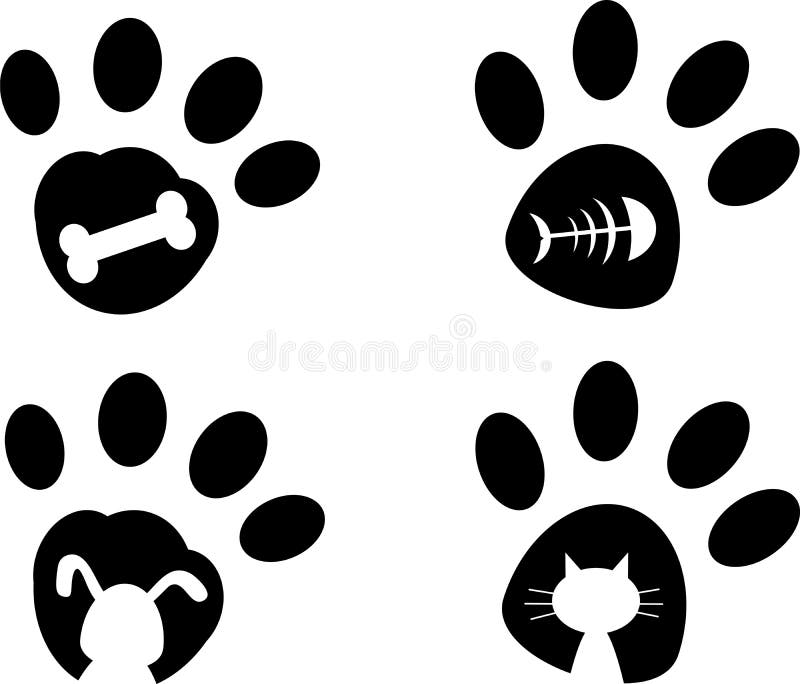 Tatzen vektor abbildung. Illustration von welpe, blau - 37899125