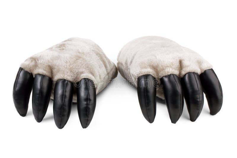 Tatzen Des Teddybären Mit Greifern Stockbild - Bild von kratzen ...