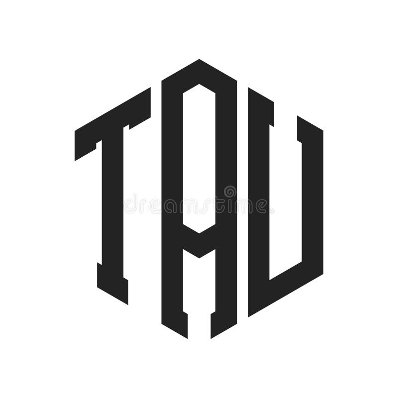 TAU Logo Design. Initial Letter TAU Monogram Logo Using Hexagon Shape ...
