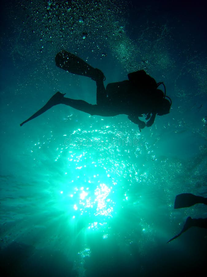 Taucher Leichter Underwater Stockfoto - Bild von tief, farbe: 10271356