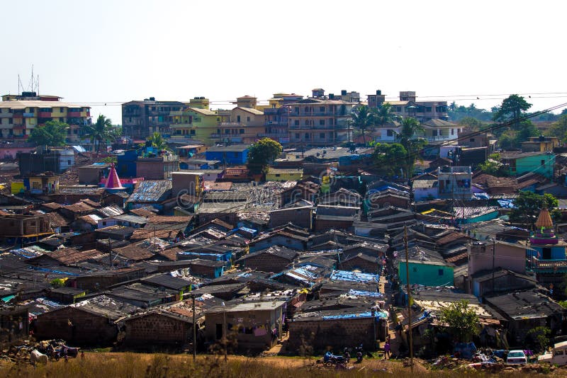 Taudis D'Inde De Goa De Vasco Photo éditorial - Image du beau ...