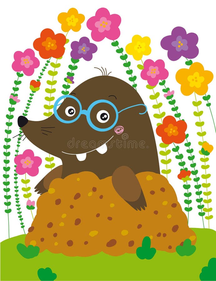 Taupe illustration stock. Illustration du drôle, mignon - 3250459