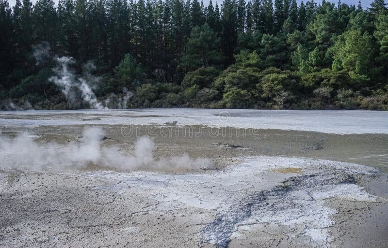 Taupo-Vulkan Auf Nordinsel in Neuseeland Stockfoto - Bild von reise ...