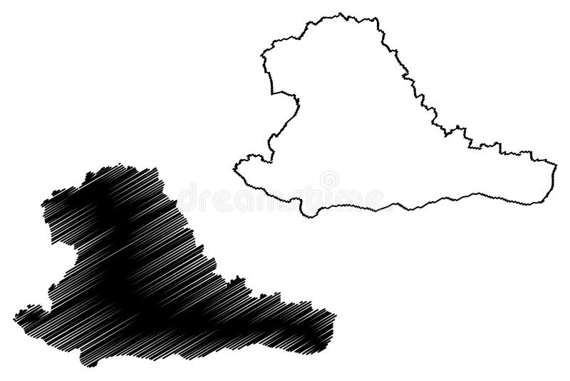 Taurage County Republic of Lithuania, Counties of Lithuania Map Vector ...