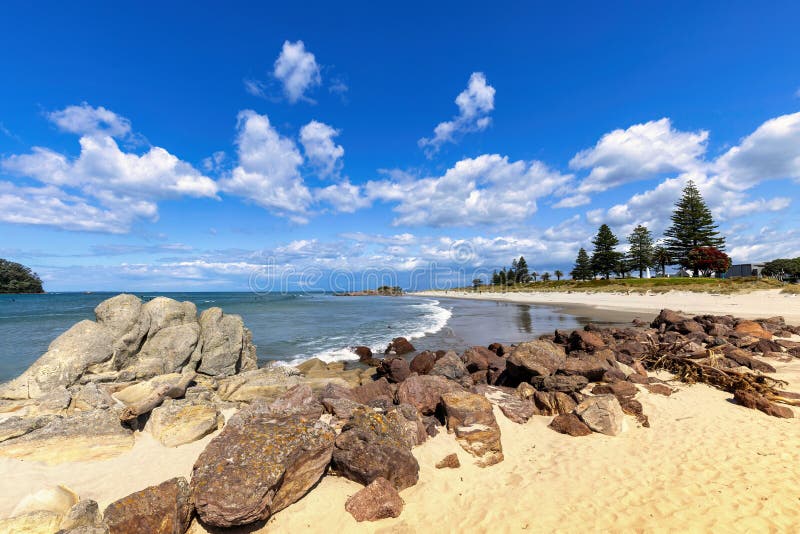 Tauranga Harbour and Bay of Plenty Scenic Shoreline Stock Photo - Image ...