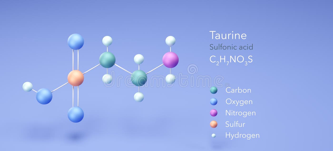 Taurine Chemical Formula Stock Illustrations – 121 Taurine Chemical ...