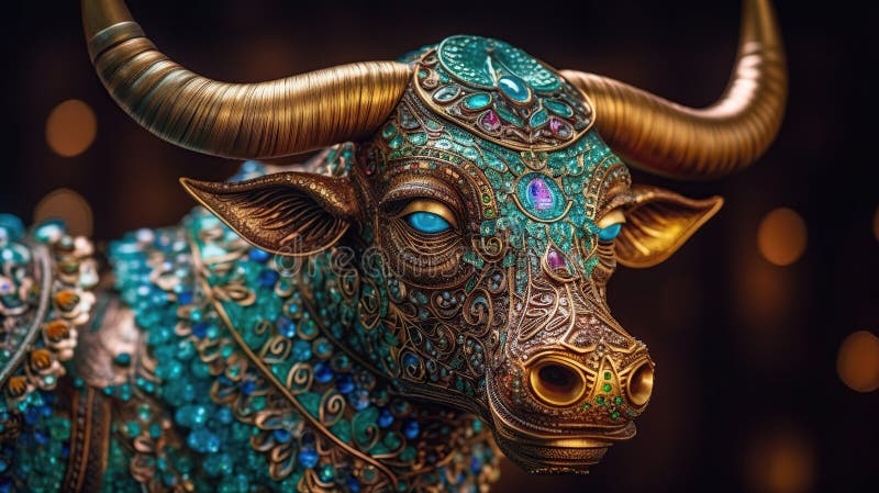 Taurus Bull Zodiac Sign Ai Generative Stock Illustrations – 472 Taurus ...