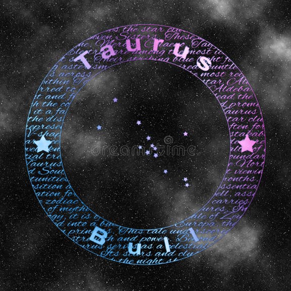 Taurus Constellation, Bull Constellation Stock Illustration ...