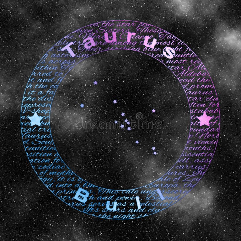 Taurus Constellation, Bull Constellation Stock Illustration ...