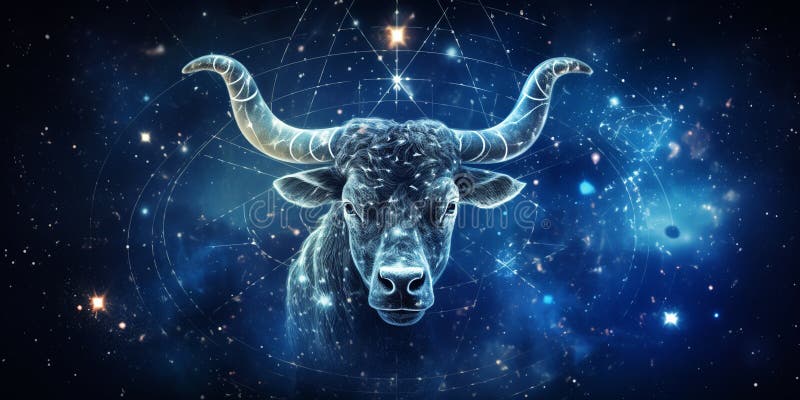 Taurus Constellation Map in Starry Sky, AI Generative Stock ...