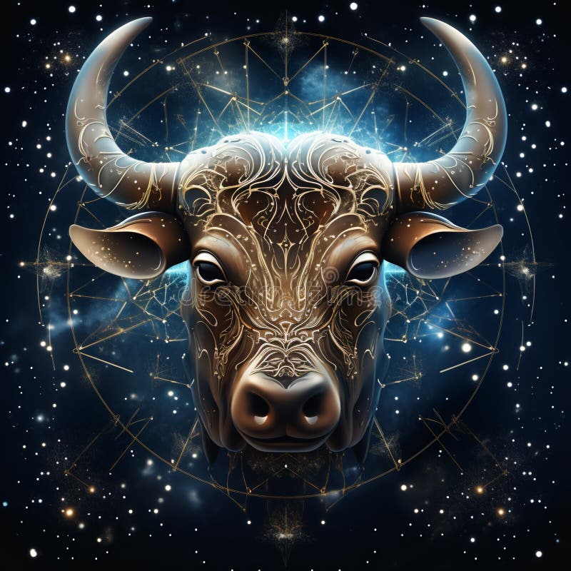 Taurus Constellation Map in Starry Sky, AI Generative. Stock ...