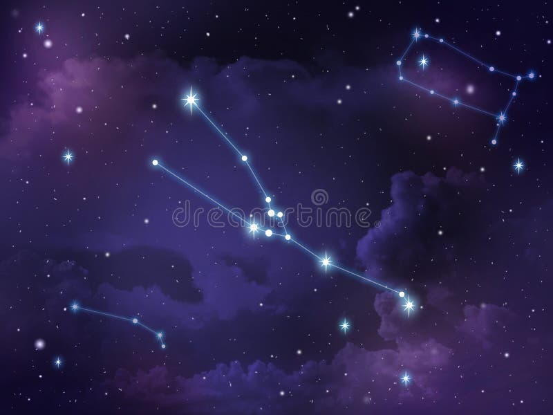 Taurus Constellation Star Zodiac Stock Illustration - Illustration of ...