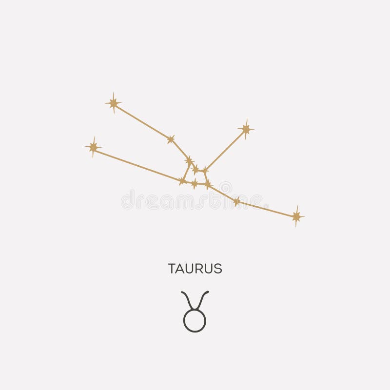 Taurus Constellation Vector Illustration Stock Vector - Illustration of ...