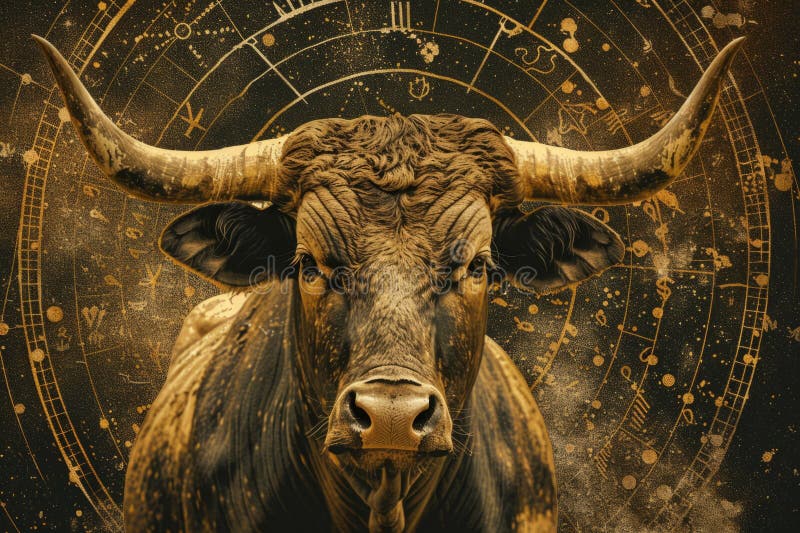 Taurus Head, Astrological Zodiac Sign Stock Image - Image of taurus ...
